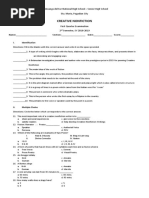 1st Quarter Summative Test in CREATIVE NON-FICTION | PDF | Narration ...