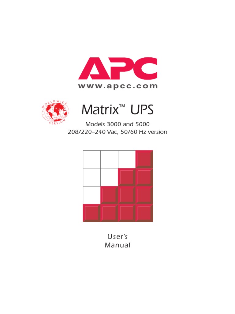 Matrix Manual | PDF | Mains Electricity | Electrical Connector