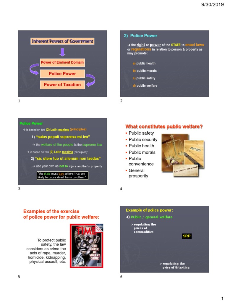 LESSON 2 - Fundamental Powers of The State | PDF | Police Power (United ...