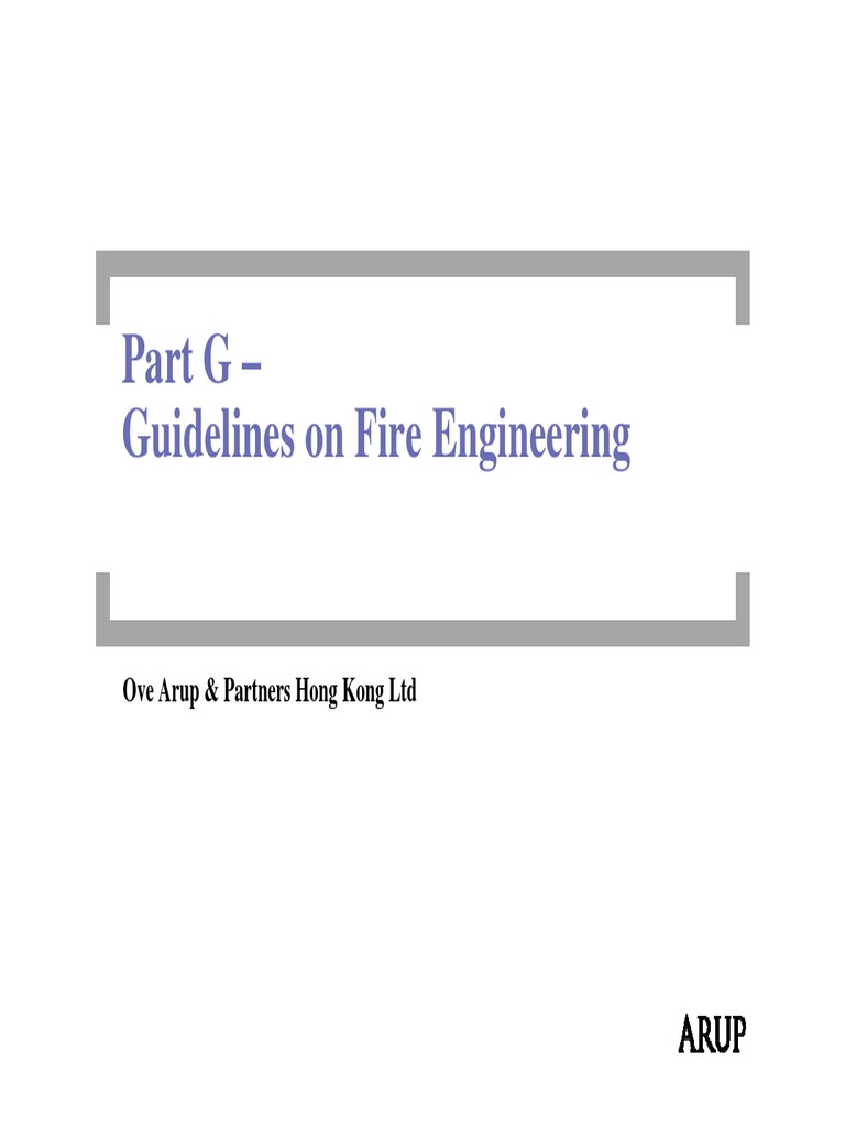 Fire Engineering Guidelines Overview | PDF | Firefighting | Fire Safety