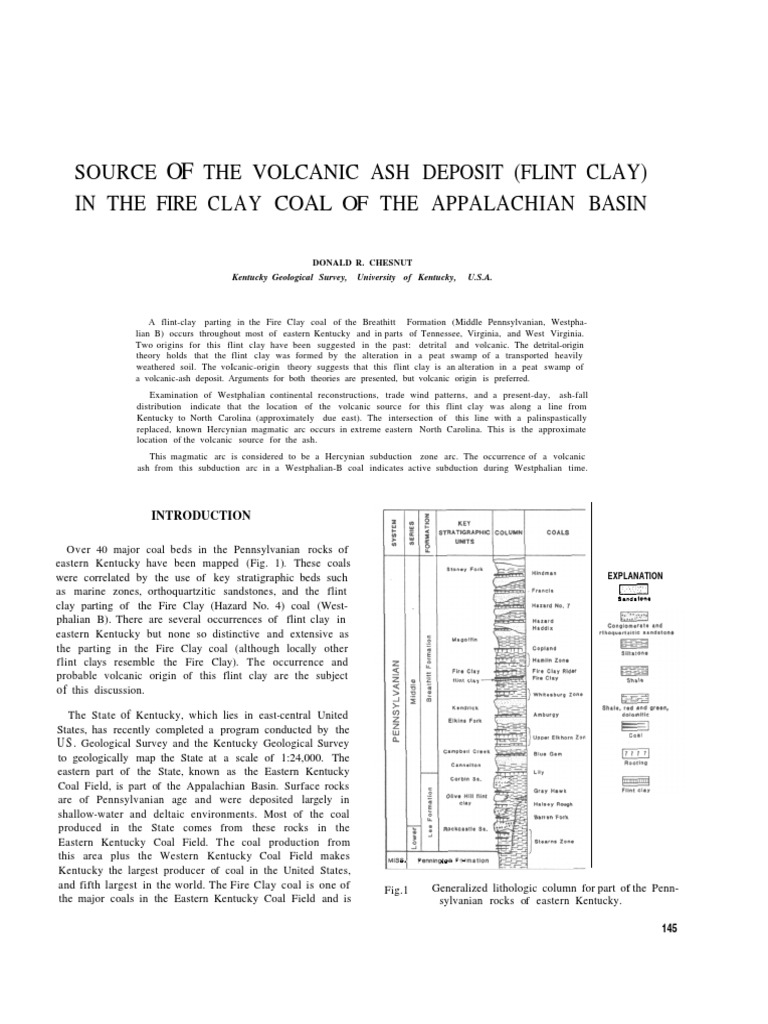 Clay Coal | PDF | Volcano | Sedimentology