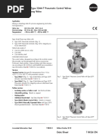 Samson 3241 Control Valve Data Sheet | PDF | Valve | Forging