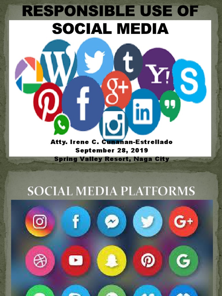 Responsible Use of Social Media | PDF