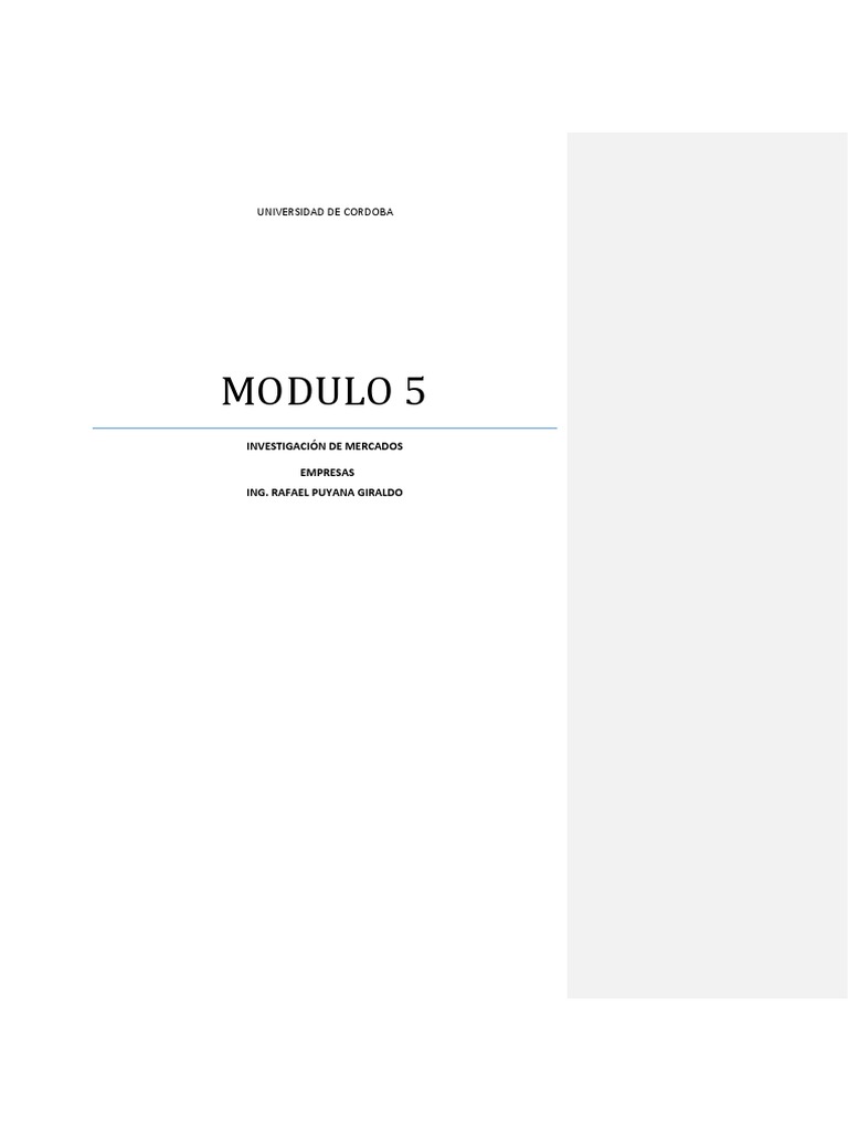 Modulo 5 - Proyección de Ventas | Descargar gratis PDF | Investigación ...