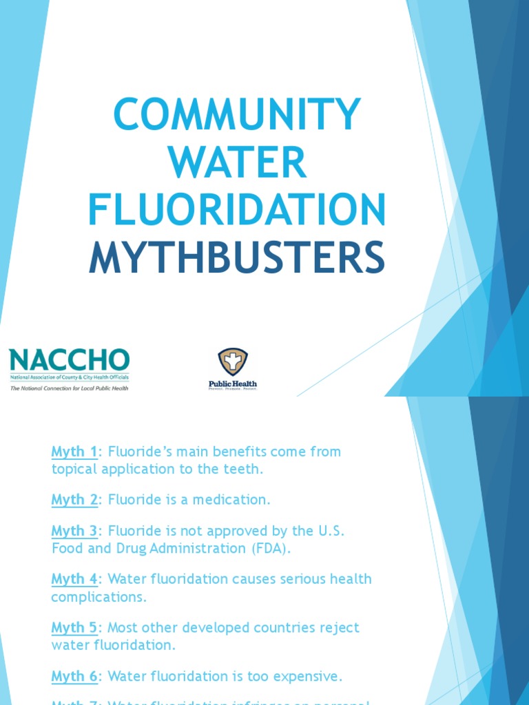 Community Water Fluoridation Mythbusters | PDF | Drinking Water | Fluoride
