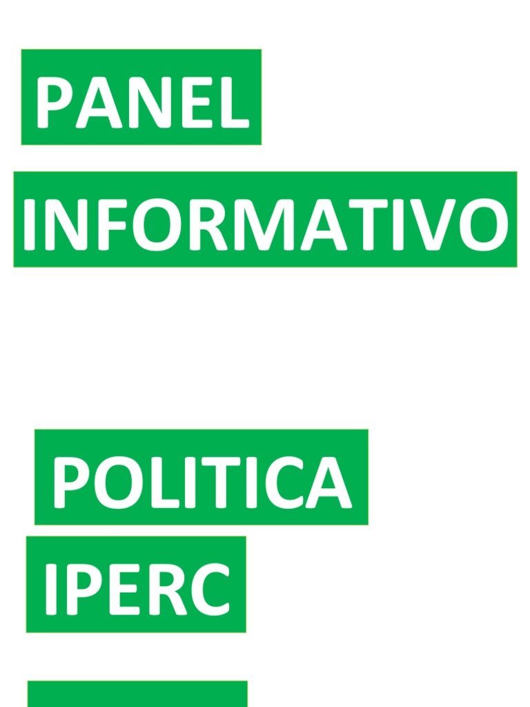 Panel Informativo | PDF