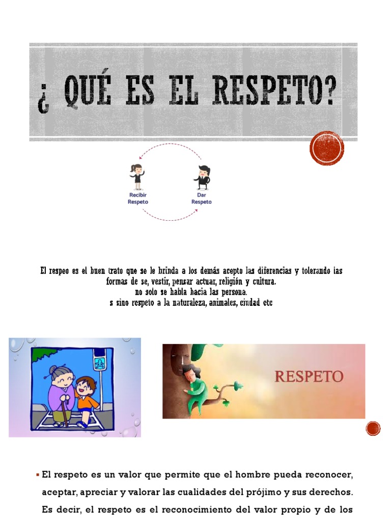 Qué es el respeto.pptx | Conceptos psicologicos | Sicología y ciencia ...