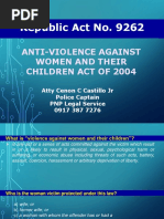Ra 9262 Brochure - English | PDF | Violence | Psychological Abuse