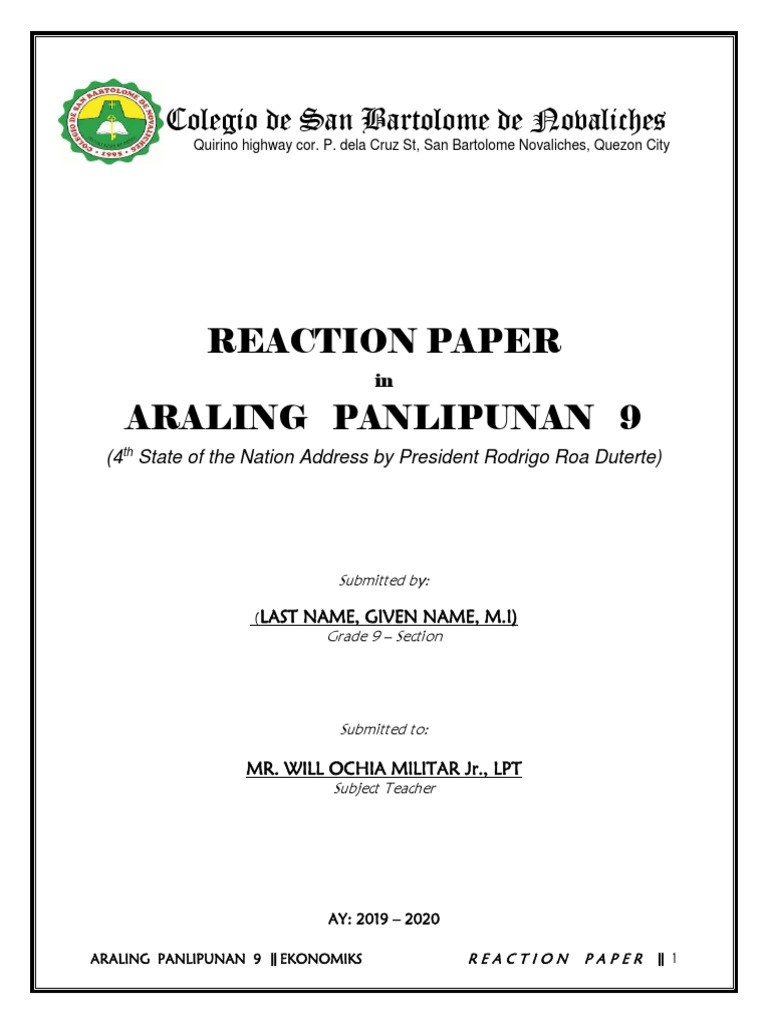 Reaction Paper | PDF | Behavior Modification | Learning
