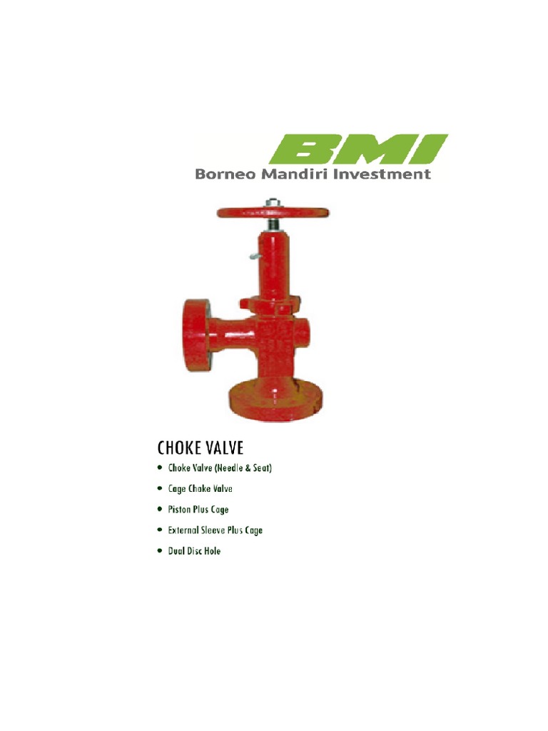 Brosur Choke Valve | PDF