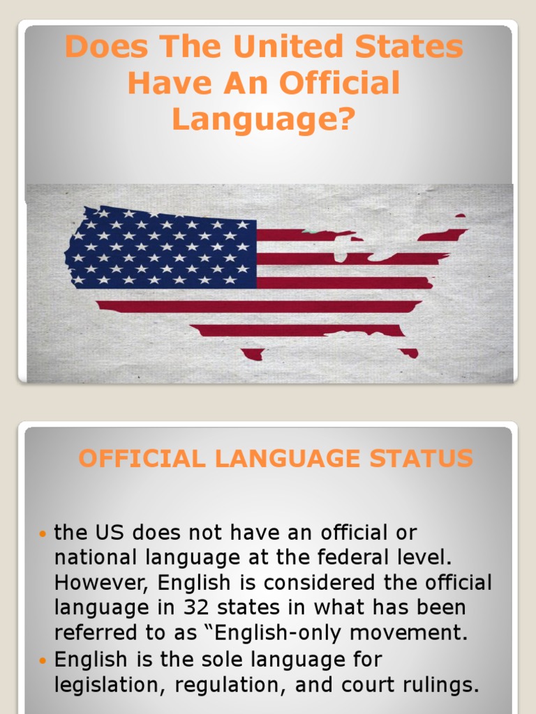 Does The United States Have An Official Language | PDF