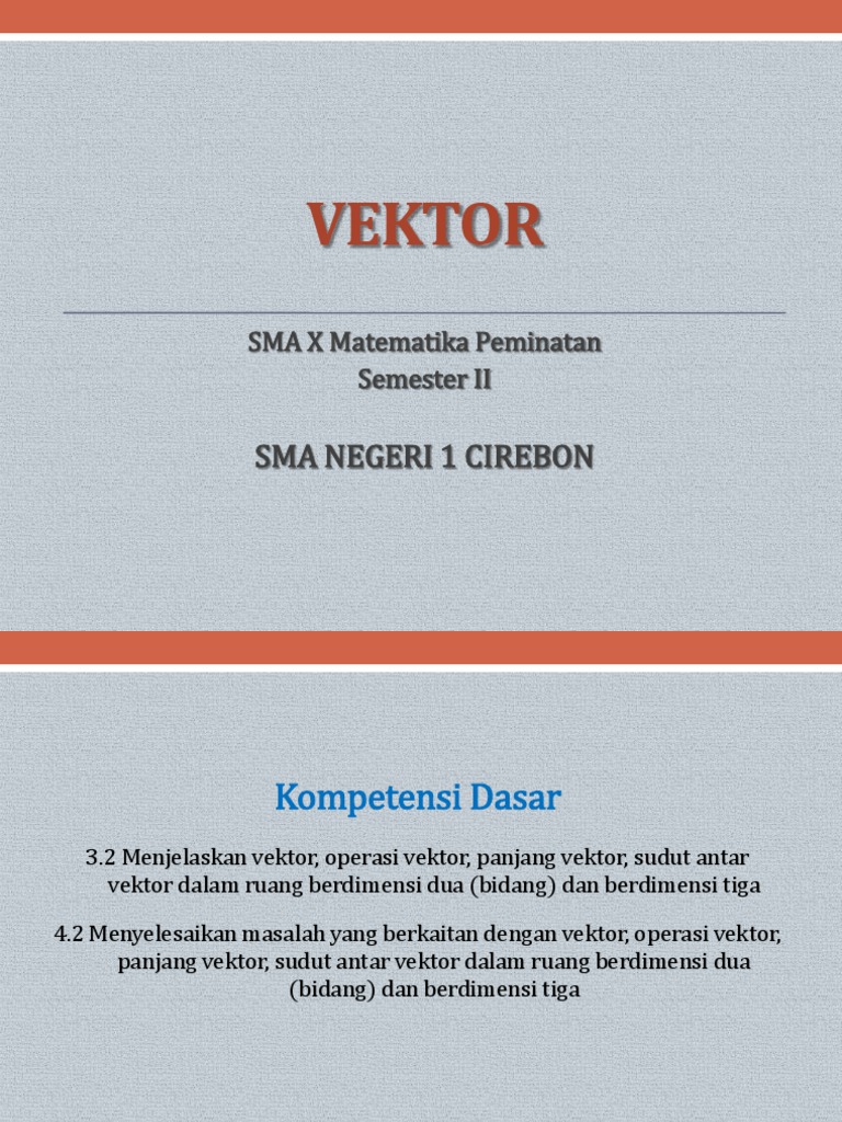 Vektor Pertemuan1 170228050757 PDF | PDF