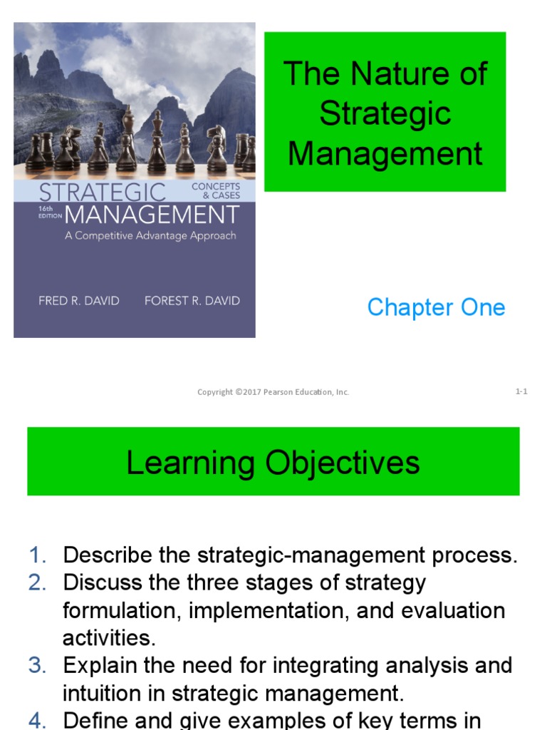 The Nature of Strategic Management: Chapter One | PDF | Strategic ...