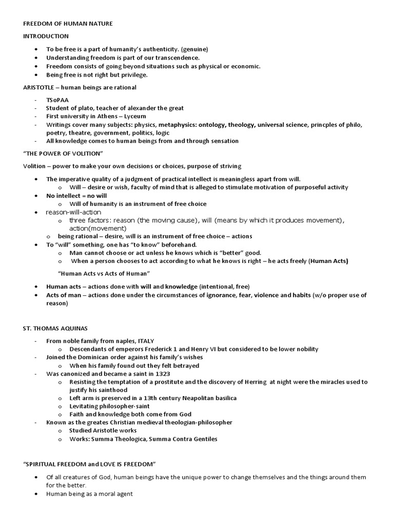 No Intellect No Will | PDF | Thomas Aquinas | Social Contract