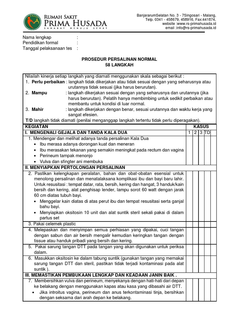 Ceklist Apn 58 Langkah | PDF