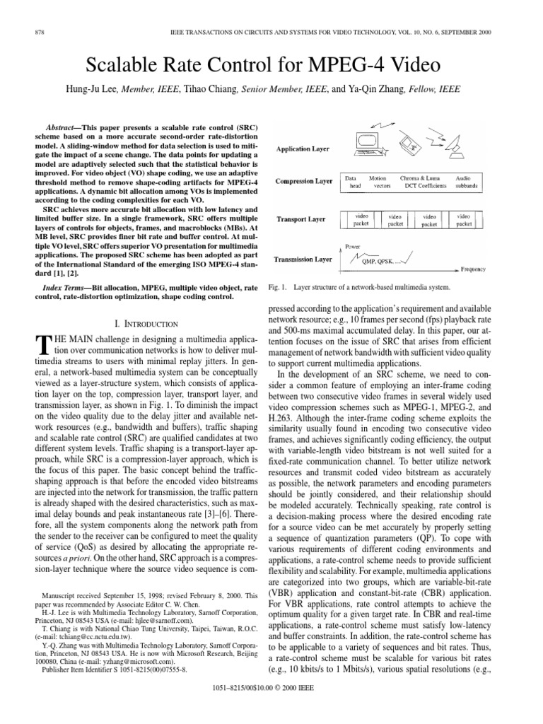 Scalable Rate Control | PDF | Data Compression | Bit Rate