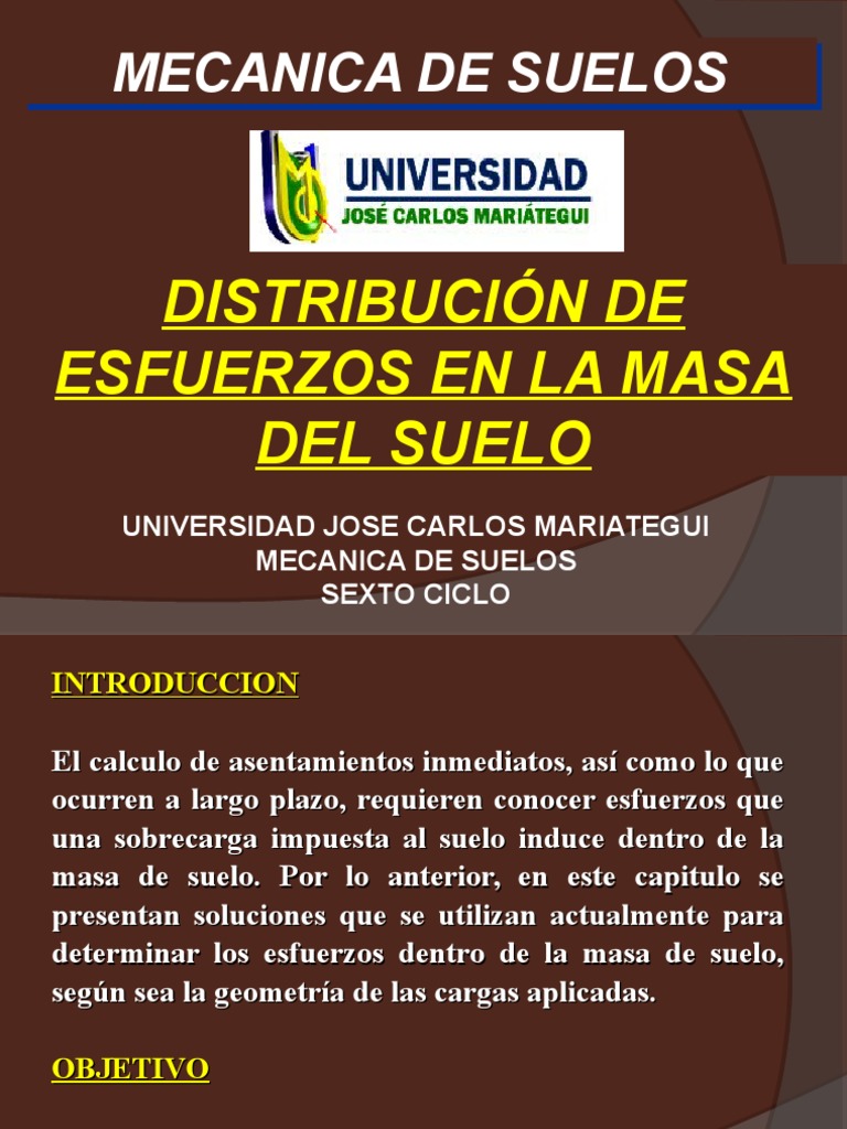 10 Distribucion de Esfuerzos en La Masa Del Suelo PDF | Descargar gratis PDF | Deformación ...