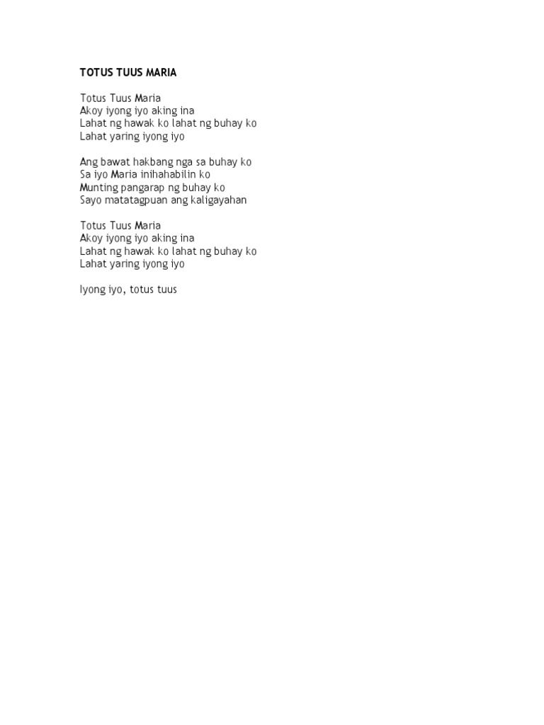 Totus Tuus Maria | PDF