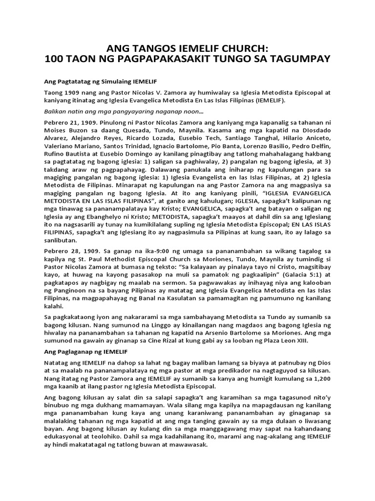 Ang Kongregasyon NG Tangos 2 | PDF