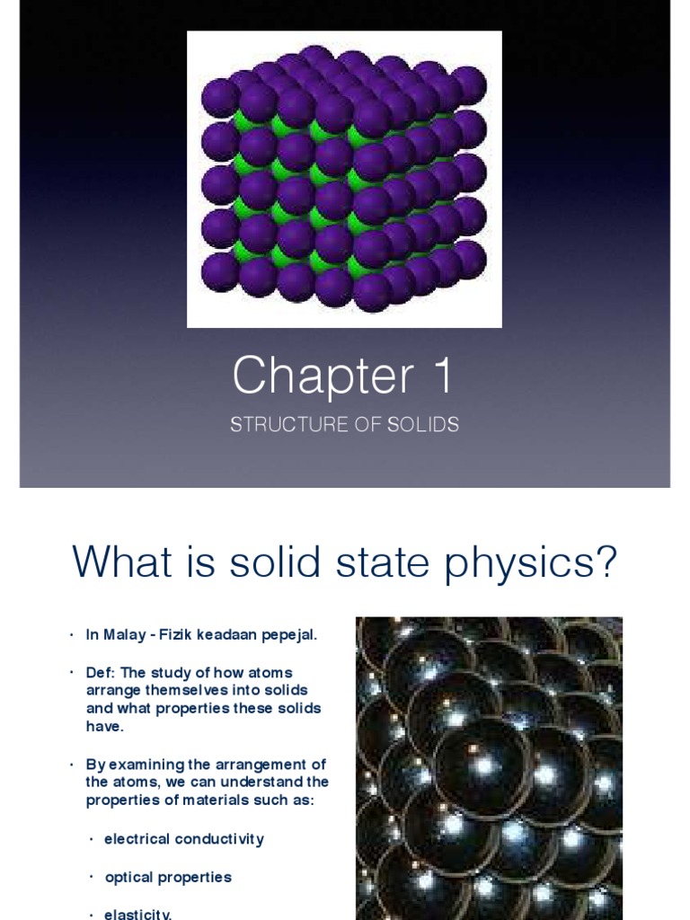 Structure of Solids | PDF | Crystal Structure | Solid