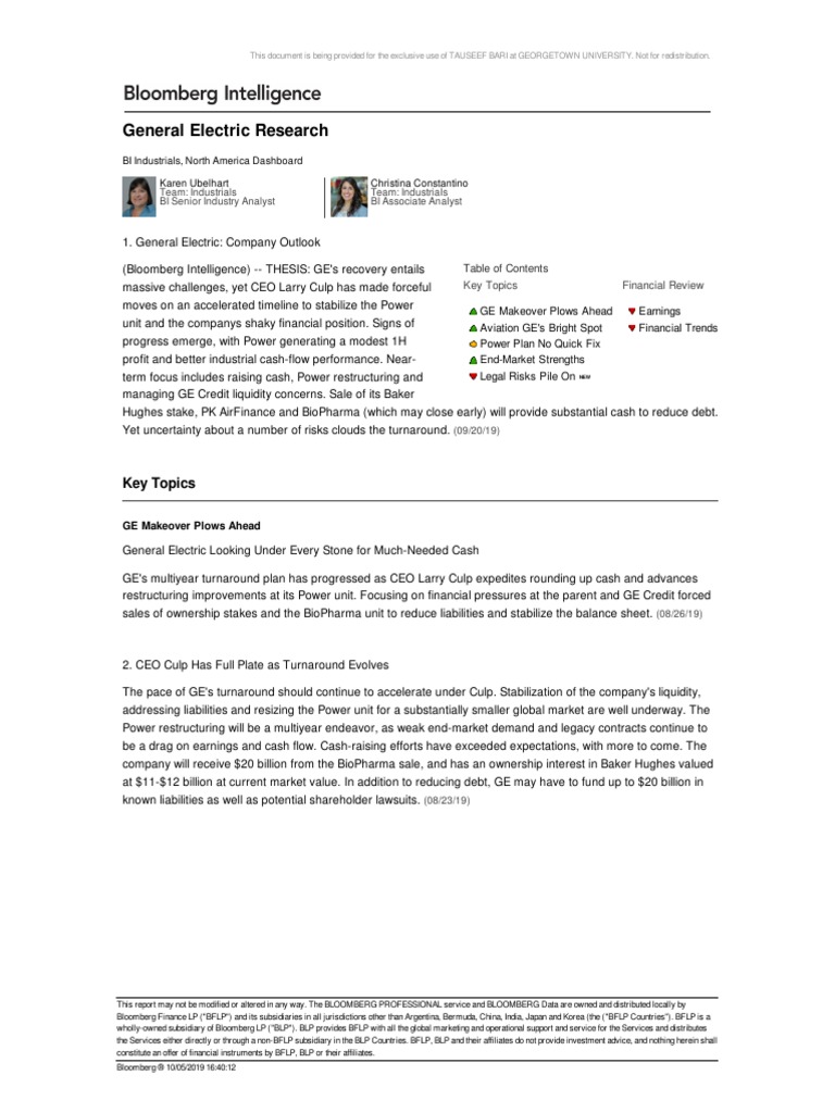 General Electric Research: Key Topics | PDF | General Electric ...