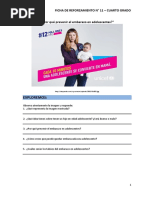 Ficha de Trabajo 3 EDA 4 DPCC | PDF | El embarazo | Adolescencia