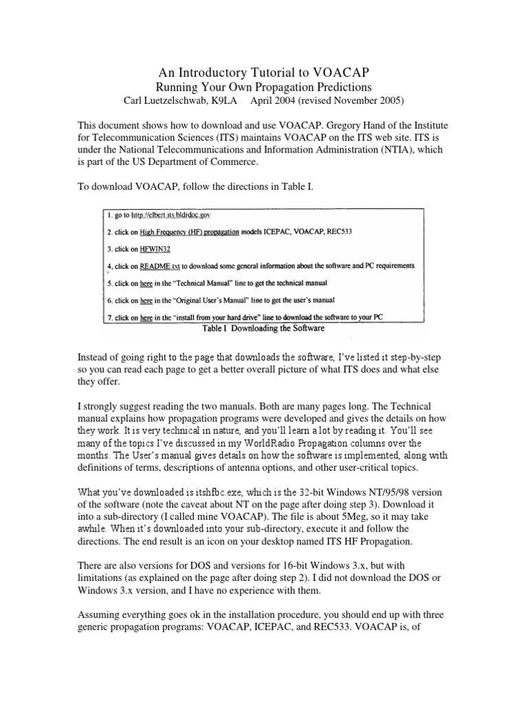 An Introductory Tutorial To VOACAP: Running Your Own Propagation ...