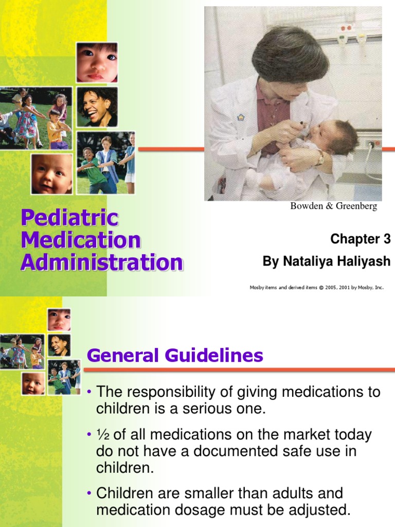 Pediatric Medication Administration | PDF | Intravenous Therapy ...
