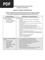 Examples of Artifacts: AR Teacher Excellence Support System | PDF