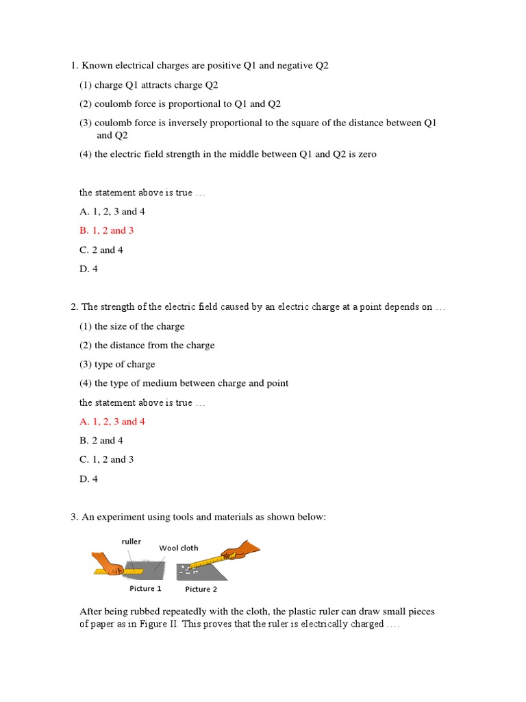 Electric Charge and Force Concepts | PDF | Electric Charge | Volt