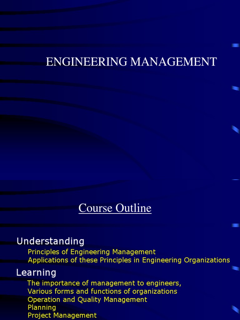 Engineering-Management-principles.ppt | Engineering | Goal | Free 30 ...