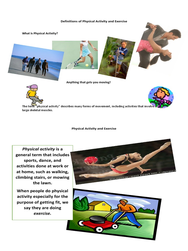 Physical Activity Is A | PDF | Physical Fitness | Flexibility (Anatomy)
