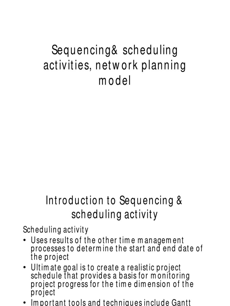 Project Scheduling Essentials | PDF