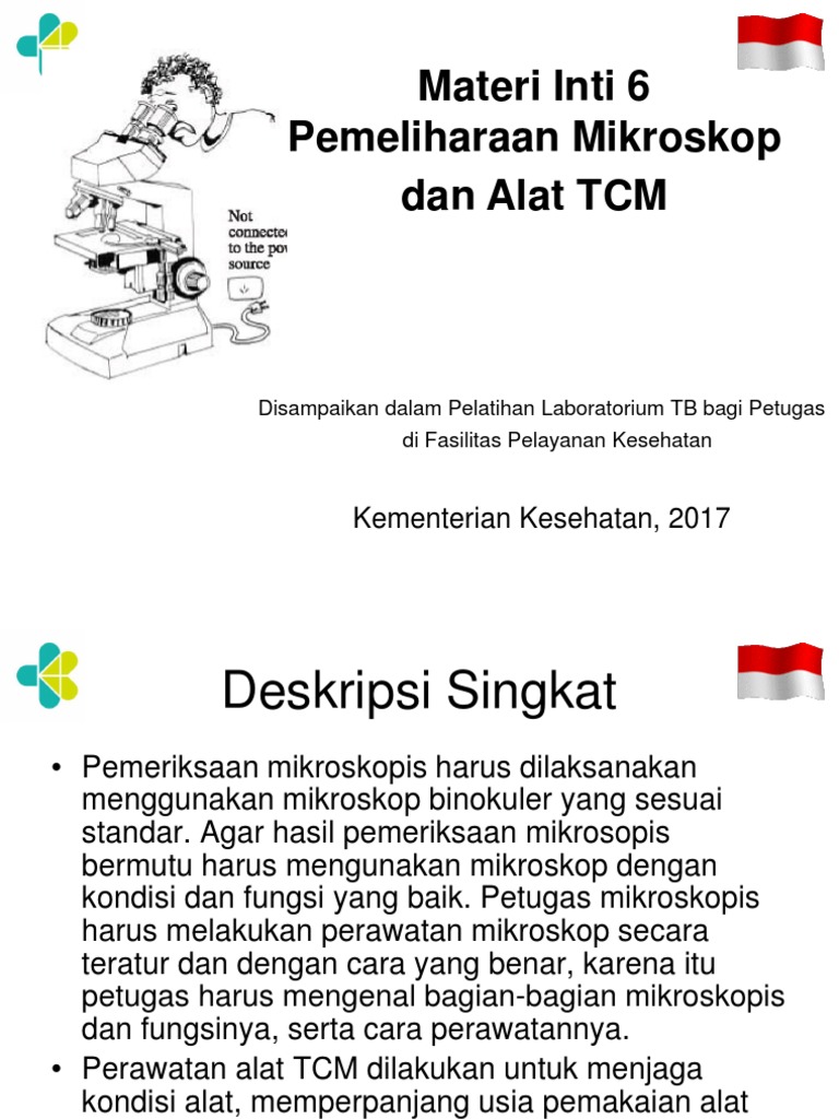 MI.6.Pemeliharaan Mikroskop Dan Alat TCM | PDF