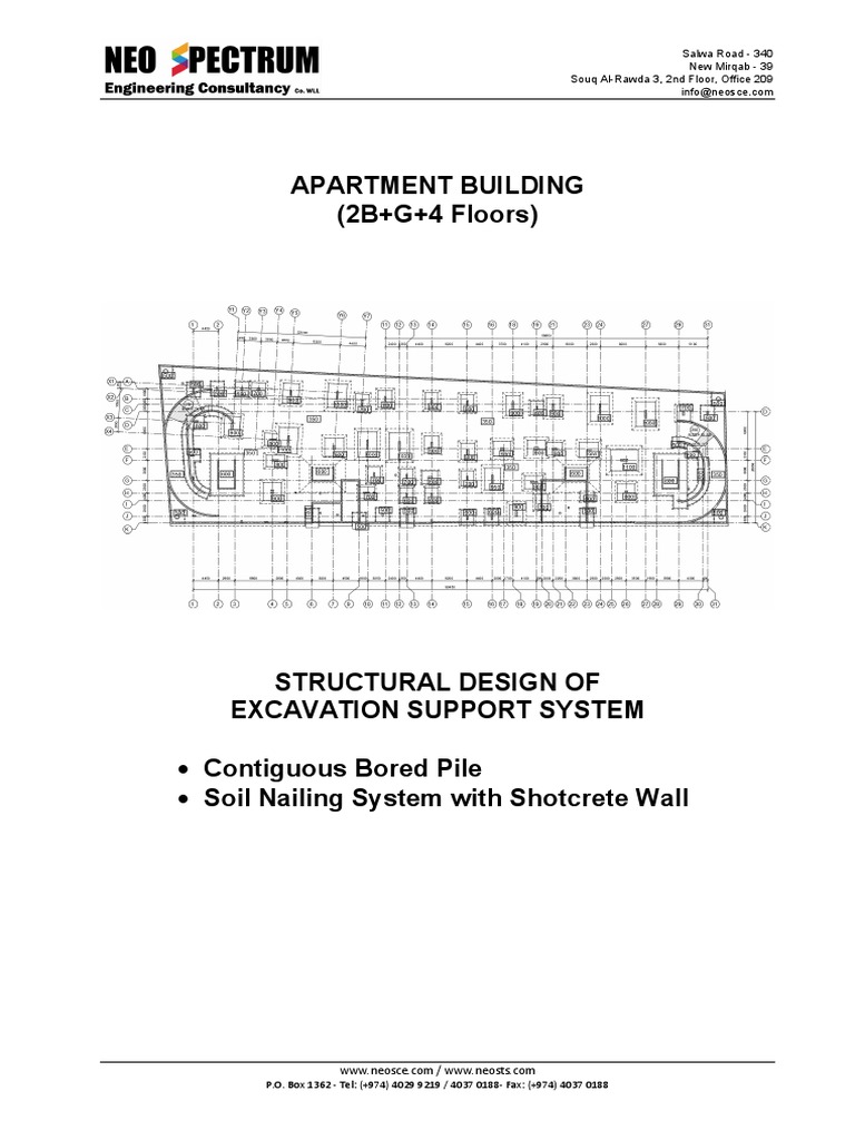 Structural Design: Excavation Support | PDF | Geotechnical Engineering ...