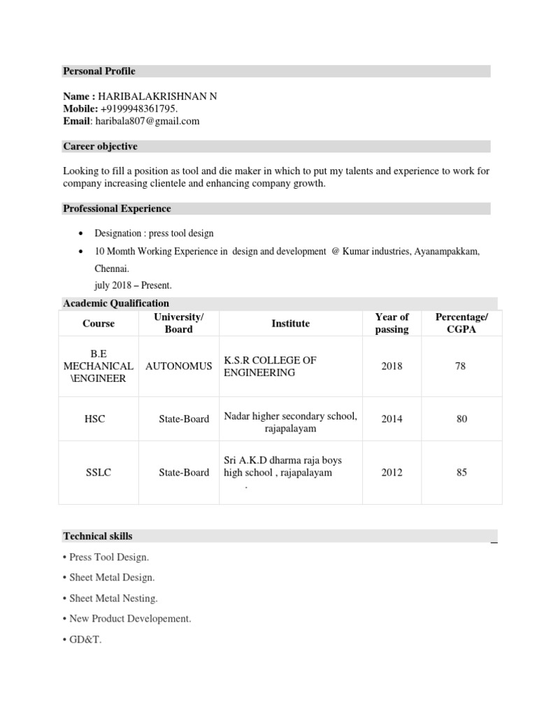 Hari Resume | PDF | Design | Cognition