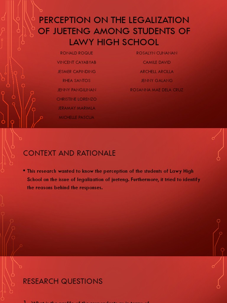 Jueteng Legalization | PDF | Sampling (Statistics) | Psychological Concepts