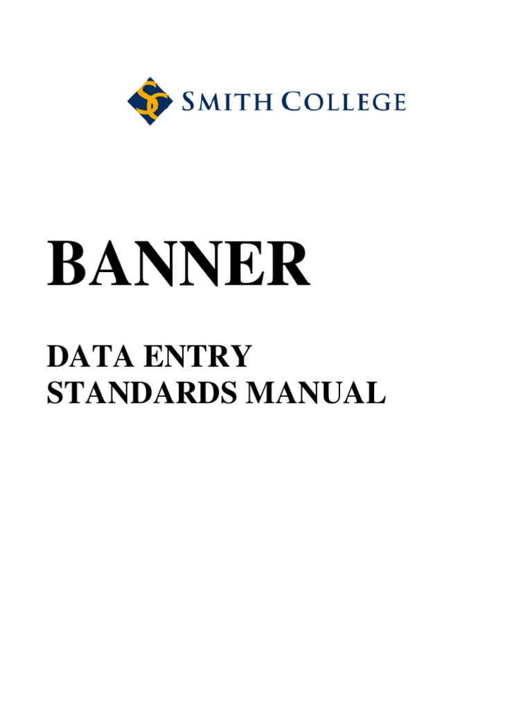 Banner Data Entry Standards Manual | PDF | Race And Ethnicity In The ...