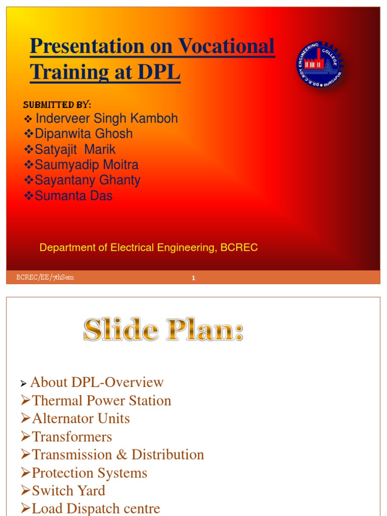 DPL Training Project PDF | PDF | Power Station | Electrical Substation