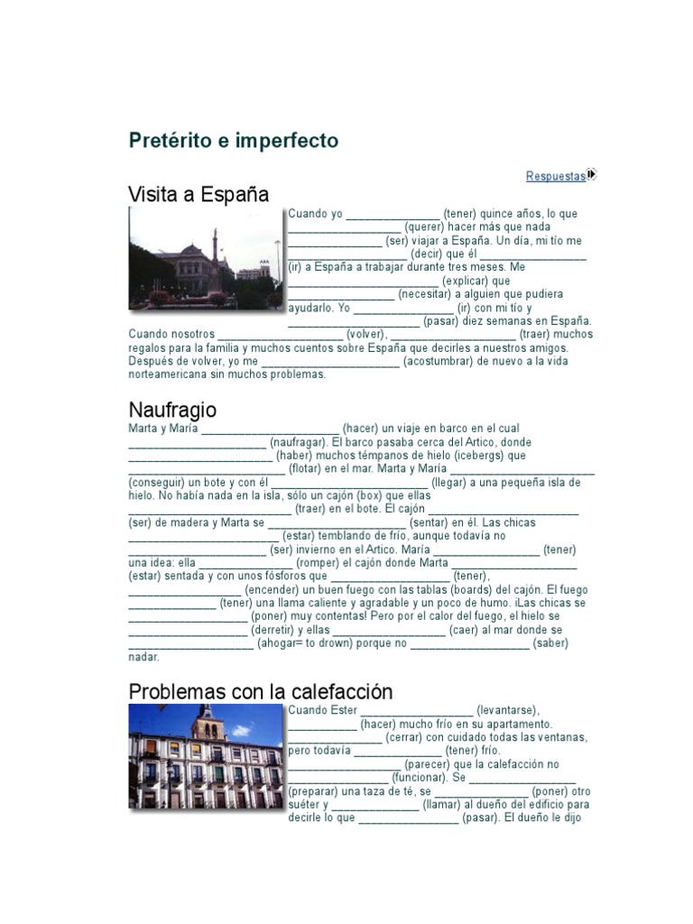 Pretérito e Imperfecto 2020 | PDF | Auxiliar de vuelo | Caldera