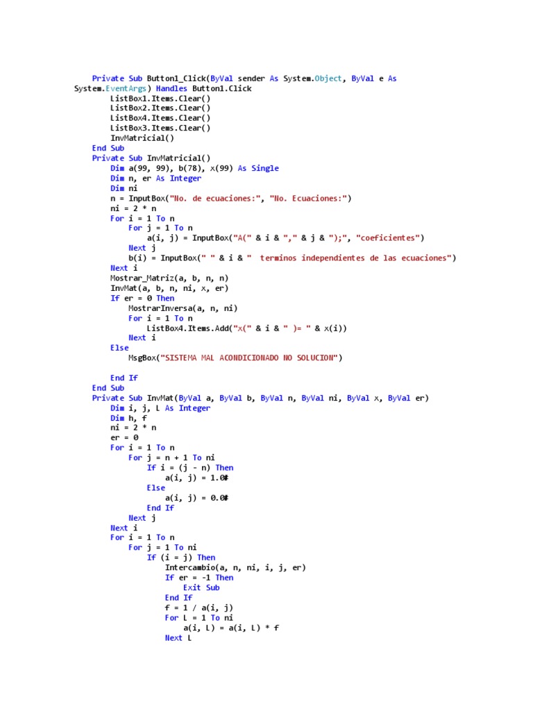 Object Eventargs: "No. de Ecuaciones:" "No. Ecuaciones:" | PDF | Teaching Mathematics