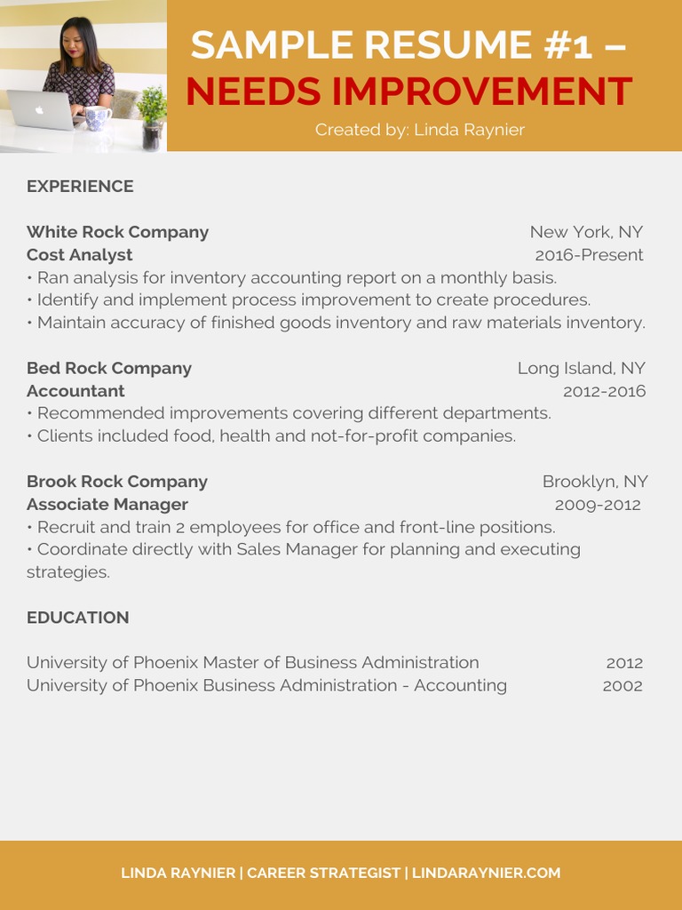 Resume Samples - Linda Raynier PDF | PDF | Inventory | Component Object Model