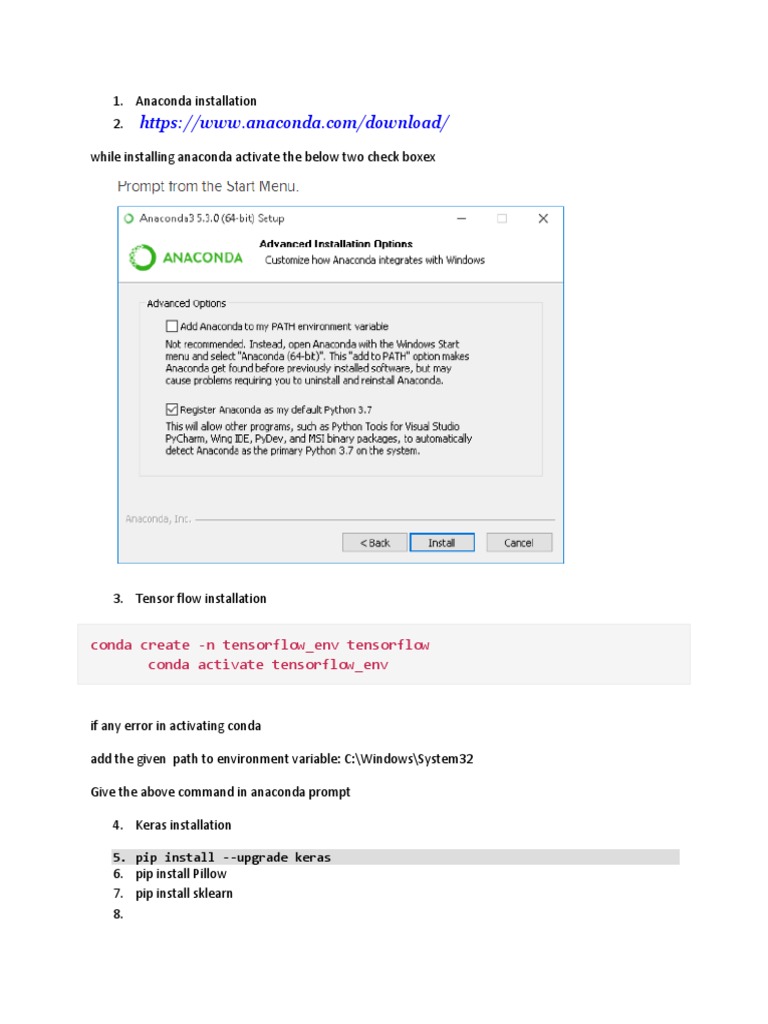 A Step-by-Step Guide to Installing Anaconda, TensorFlow, Keras and ...