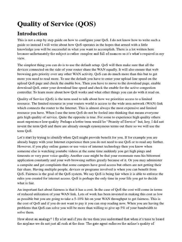 An In-Depth Guide to Quality of Service (QoS) Network Prioritization ...