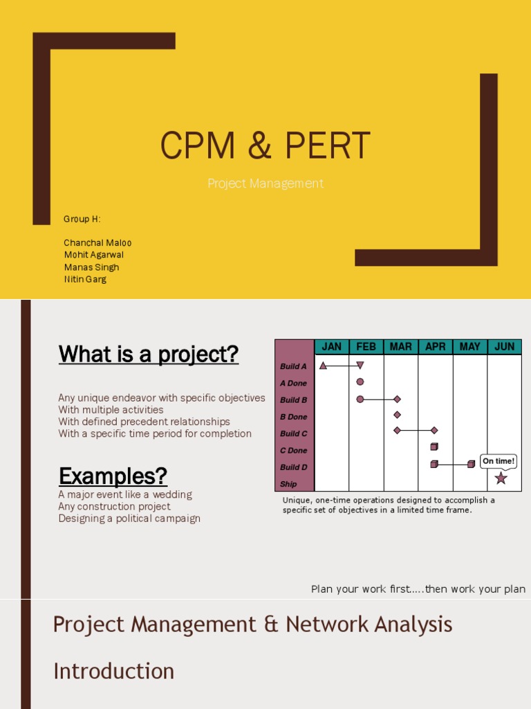CPM & Pert: Project Management | PDF | Analysis | Applied Mathematics