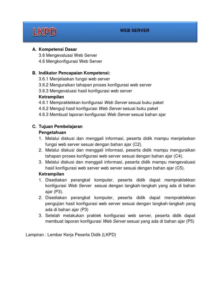 LKPD Web Server | PDF