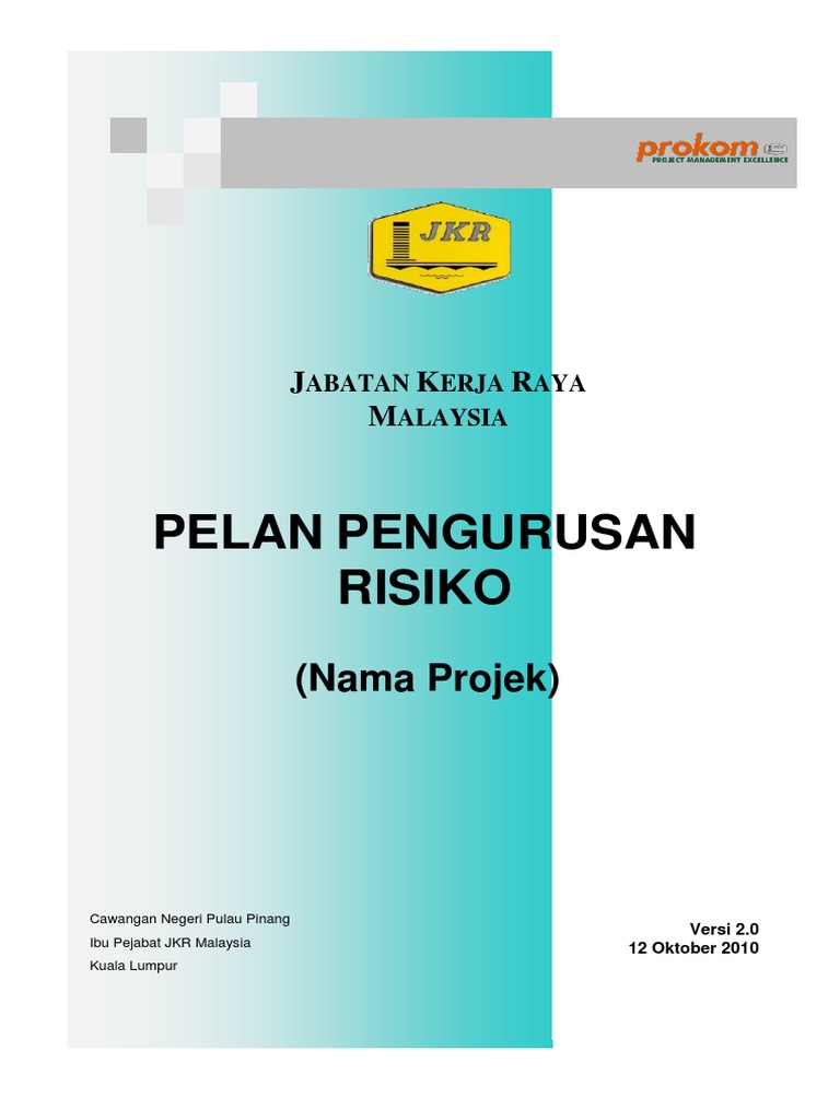 Templat 1 - Pelan Pengurusan Risiko v3 (Update) | PDF