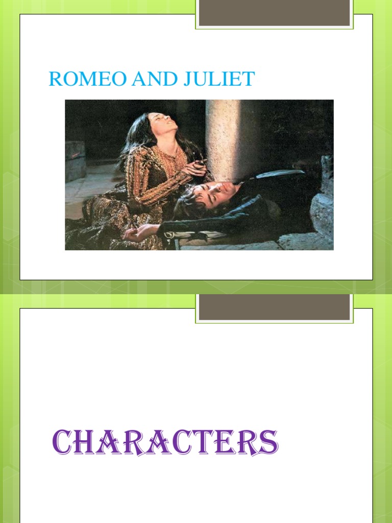 Key Characters in Romeo and Juliet | PDF | Characters In Romeo And ...