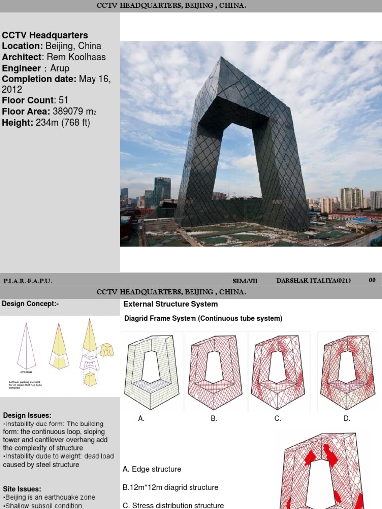 Cctv Headquarters,china | Truss | Structural Engineering