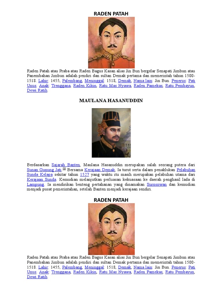 Raden Patah | PDF